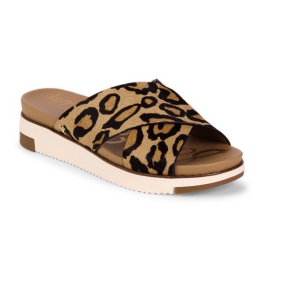 Sam Edelman | Shoes | Sam Edelman Audrea Leopardprint Crossband ...